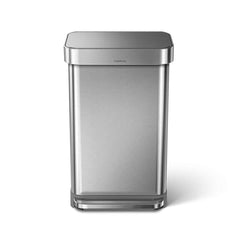 55L rectangular step can with liner pocket - simplehuman