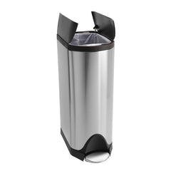 40L dual compartment butterfly step can - simplehuman